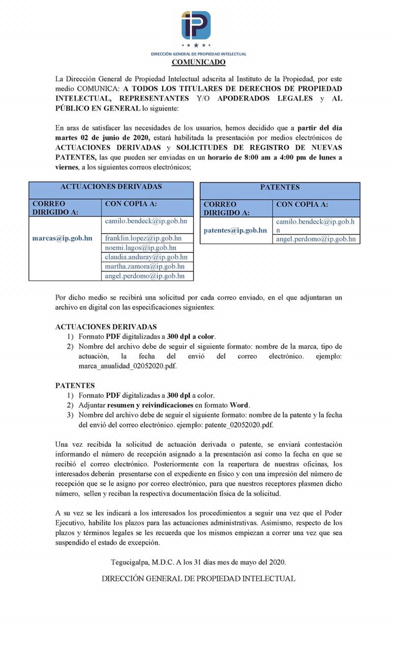 COVID-19 - Honduras — Aguilar Castillo Love